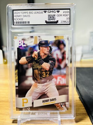 2024 Topps Big League Henry Davis Rookie GMG Graded 10 Gem Mint 💎 RC | eBay