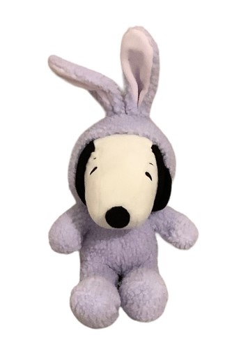 Hallmark Snoopy 12 Inch Purple Plush Peanuts Fleece Easter Bunny Suit ...