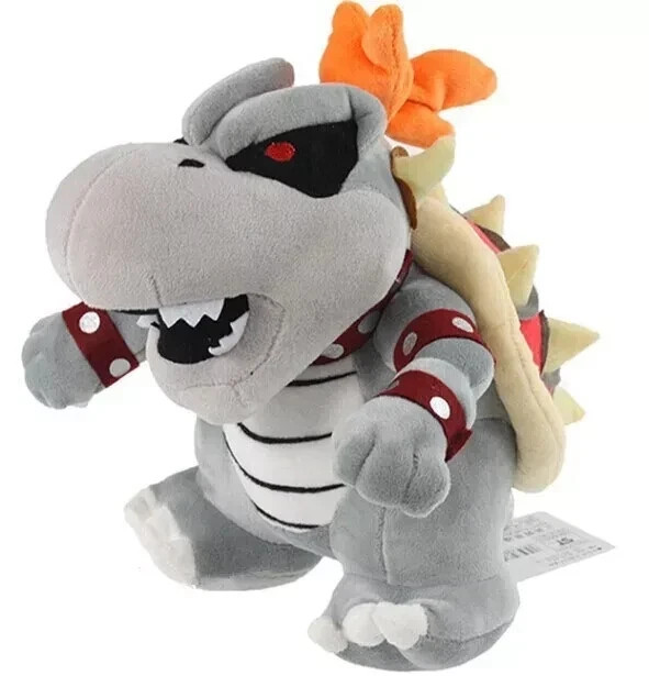 Best Super Mario Gray Bowser King Koopa Jumbo Size Stuffed Plush Toy 10 ...