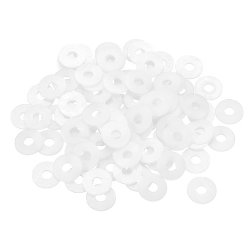 85Pcs M5 Nylon Flat Washers Plastic Washer 5mm ID 12mm OD 1mm Thick ...