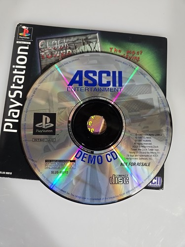 ASCII Demo CD Clock Tower / Felony (Sony PlayStation, 1997) Promo Disc ...