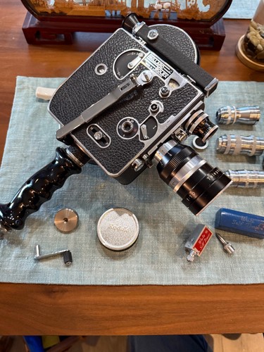 Vintage Paillard Bolex Swiss H8 Triple Lens Turret Movie Film Camera | eBay