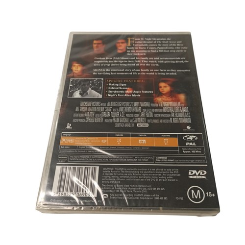 Signs Collectors Edt (DVD 2002) Alien Invasion Drama Mystery Sci-Fi R4 ...