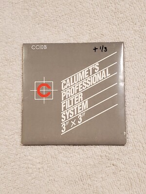 New Old Stock Calumet Filter System CC10B Blue Color Correction, 75 x ...