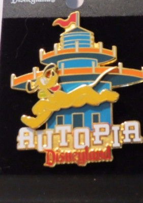 DISNEY DLR DISNEYLAND ATTRACTION JUNE 2000 REOPENING AUTOPIA PLUTO PIN ...