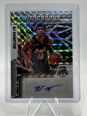 2021-22 Mosaic Autographs Silver RJ Hampton Auto Orlando Magic Detroit ...