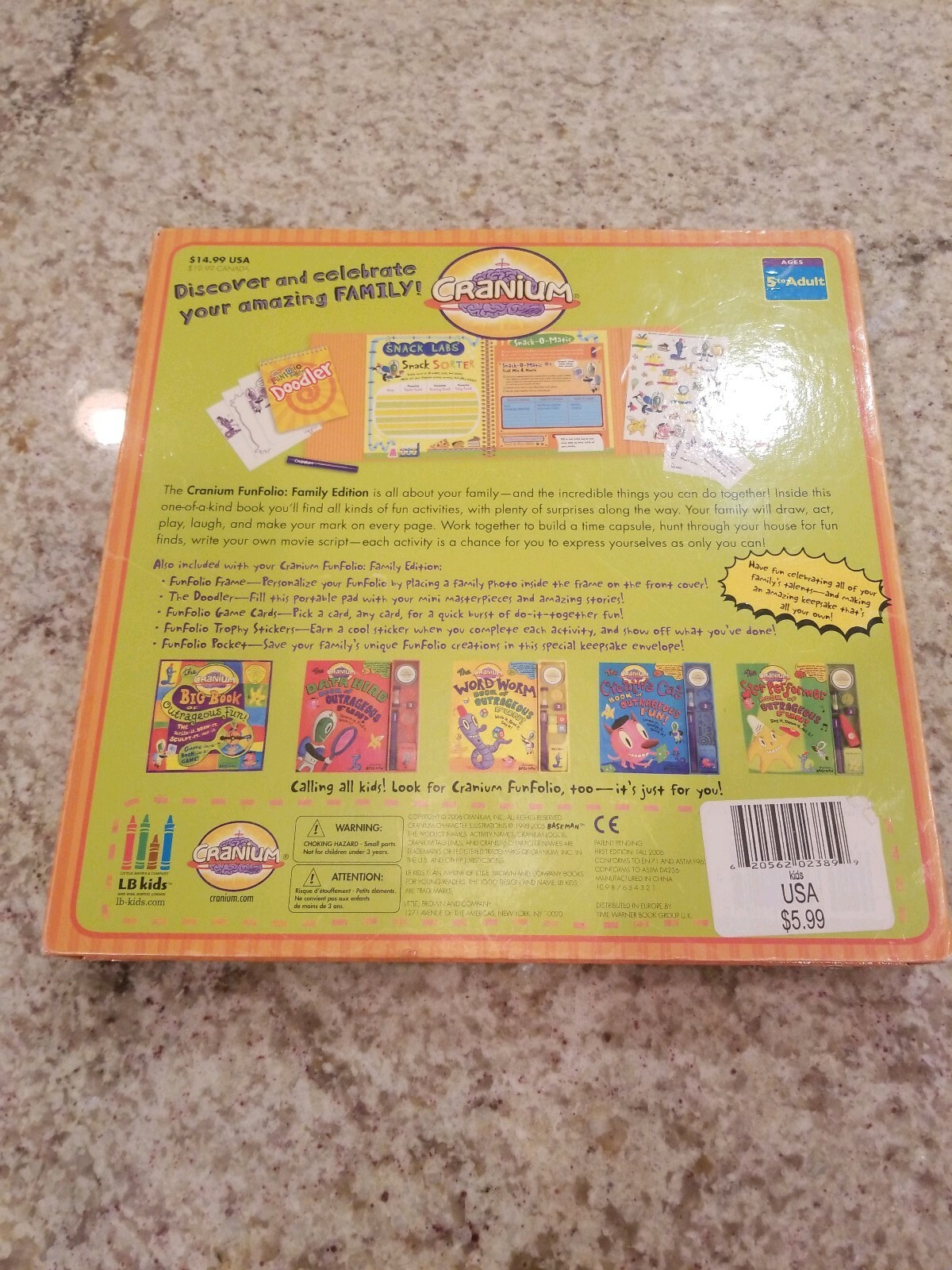 Cranium Fun Folio Book Draw Act Play Stickers Activity Book for ...