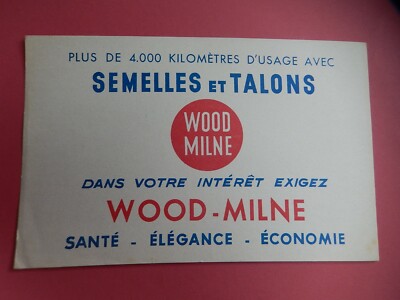 Buvard - WOOD MILNE - SEMELLES ET TALONS | eBay