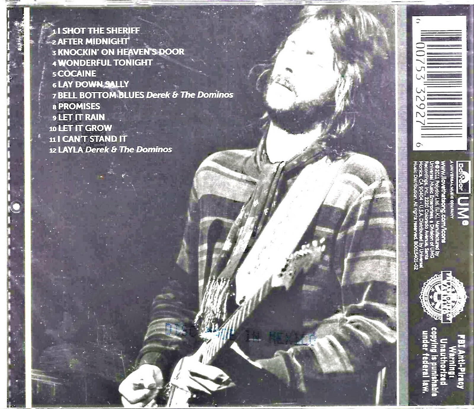Eric Clapton ICON Greatest Hits New Free shipping 600753329276| eBay