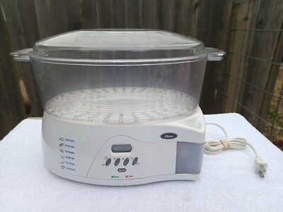 Oster 900W Food Steamer Rice Cooker Vegetable Fish White 6.1 QT Model ...