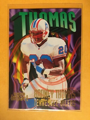 1997 SkyBox Impact Oilers Rodney Thomas Football Card #179 | eBay