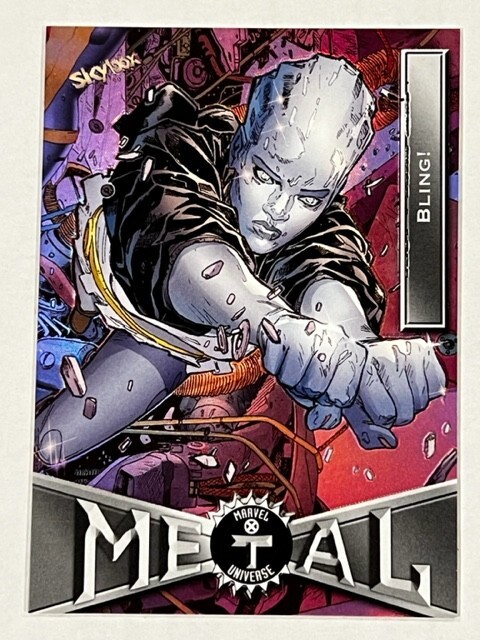 2020 2021 Marvel X-MEN Metal Universe PINK PMG #009 #9 BLING! #15/75😍💕 ...