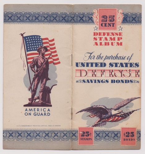 WWII (1942) United States 25 Cent ($25) War Savings Bonds Book | eBay