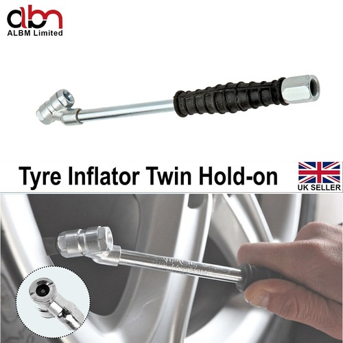 PCL Air Line Tyre Inflator Connector - Twin Hold On Closed End Valve ...