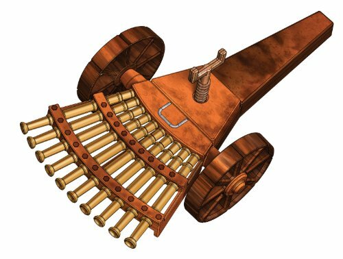 Leonardo da Vinci Series Multi-Barrel de Cannon Machine Gun JAPAN ...