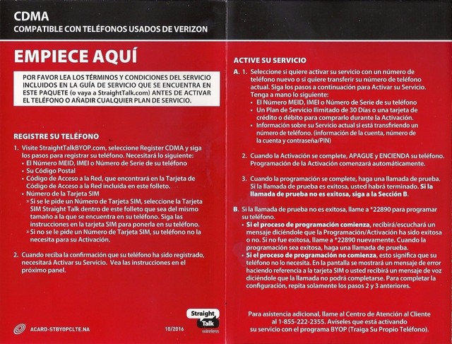 Straight Talk Bring Your Own Phone BYOP Verizon Activation Kit (4G LTE ...