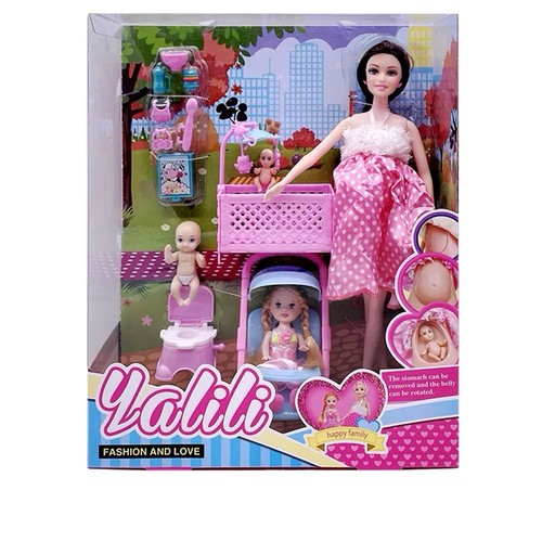 Handmade Pregnant Mom Doll - 11.5" with Baby Inside , Barbie Size | eBay