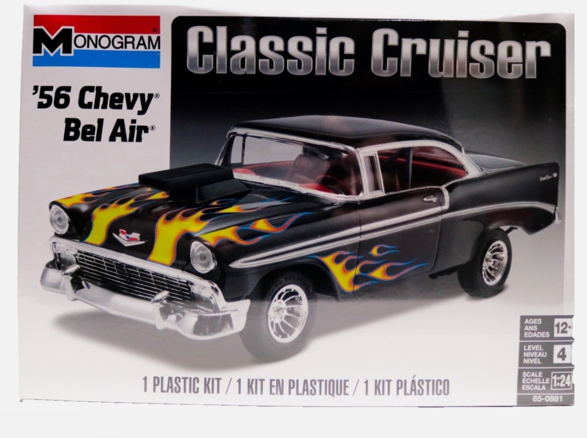 Revell Monogram Classic Cruiser 1956 Chevy Bel Air 1:24 Scale Model Car ...