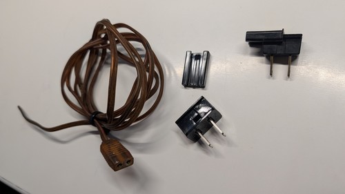 used original 2 prong power cable w/gilbert plug for Budweiser Carousel ...