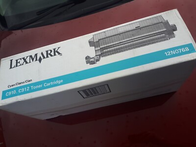 Lexmark 12N0768 Cyan Laser Print Toner Cartridge for Lexmark C910 C912 ...