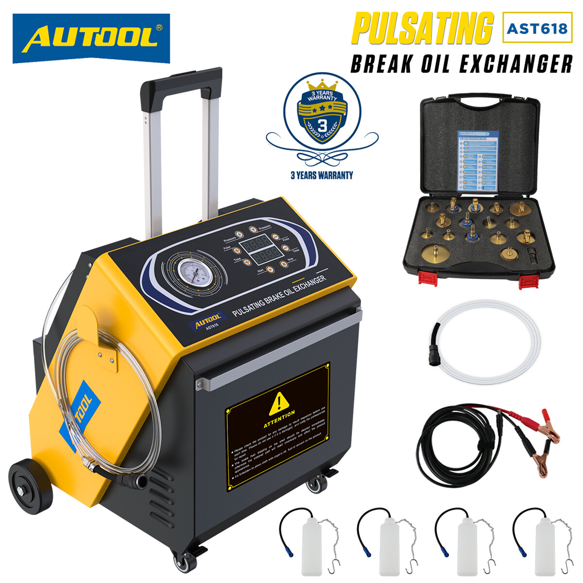 Electric Pulsating Brake Fluid Bleeder Machine Auto Brake Oil Exchanger ...