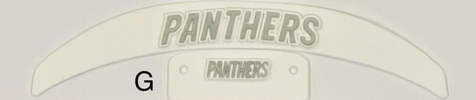 Panthers MINI Helmet 3D Bumpers, Speed Version | eBay