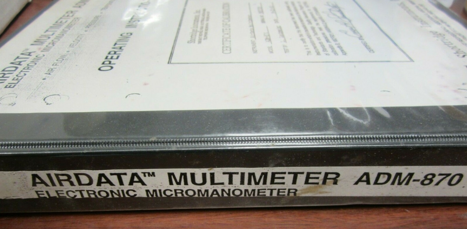 Shortridge Airdata Multimeter ADM-870 Operating Instruction Manual | eBay