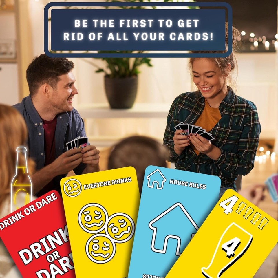 One Drink - Adult Drinking Game for Parties - Fun Competitive Card Game ...
