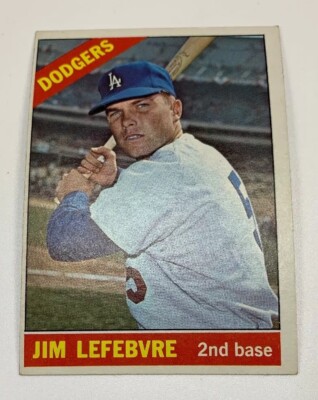 1966 Topps # 57 Jim Lefebvre Baseball Card Los Angeles Dodgers LA | eBay