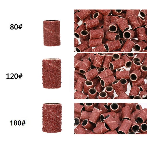 300pcs Nail Grinding Head Sand Band For Nail Polishing Grinding+ 1 Set ...