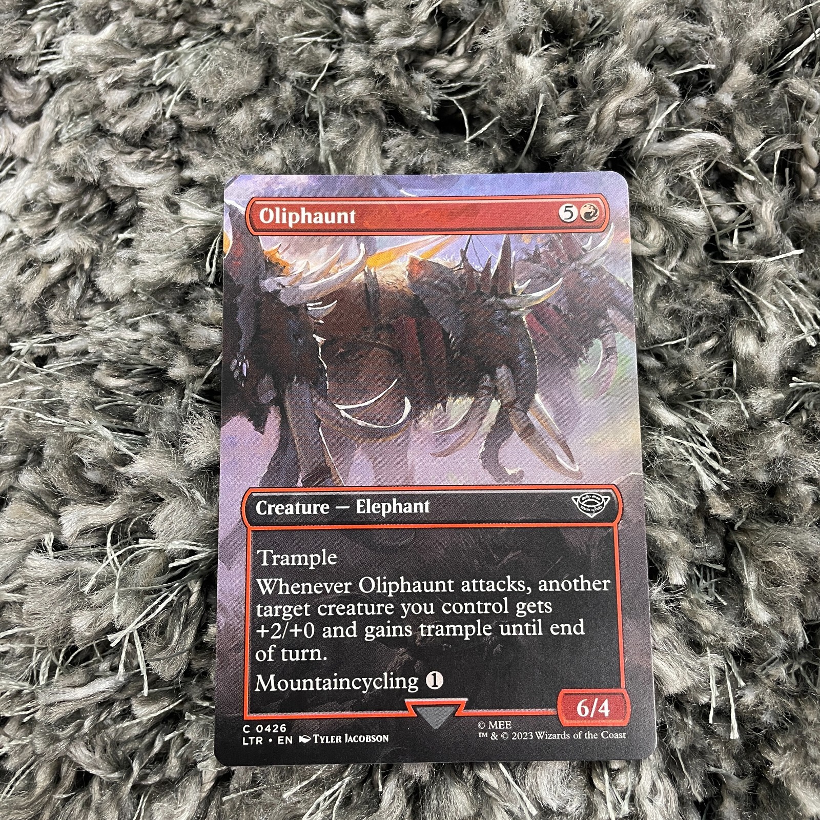 Oliphaunt (Extended Art) #0139 MTG: Lord of the Rings LOTR NM/Mint | eBay
