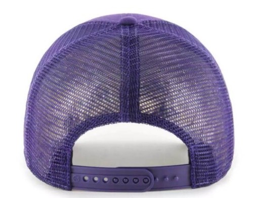 '47 New York Yankees Branson MVP Cap Trucker Purple Grey Adjustable Hat ...
