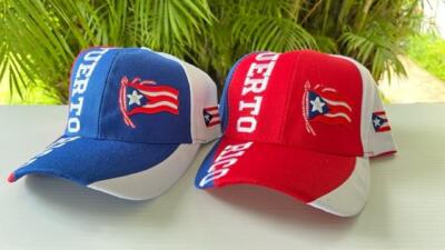 PUERTO RICO EMBROIDERY UNISEX ADULT BASEBALL CAP HAT 1-Size Adjustable ...