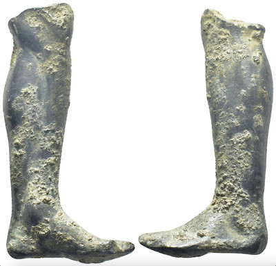 Large Ancient Roman/Greek Bronze Leg Statue Fragment, ca. 300 BC - 300 ...