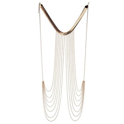 Multilayer Bikini Shoulder Chain Body Chain Chest Chain Necklace Club ...