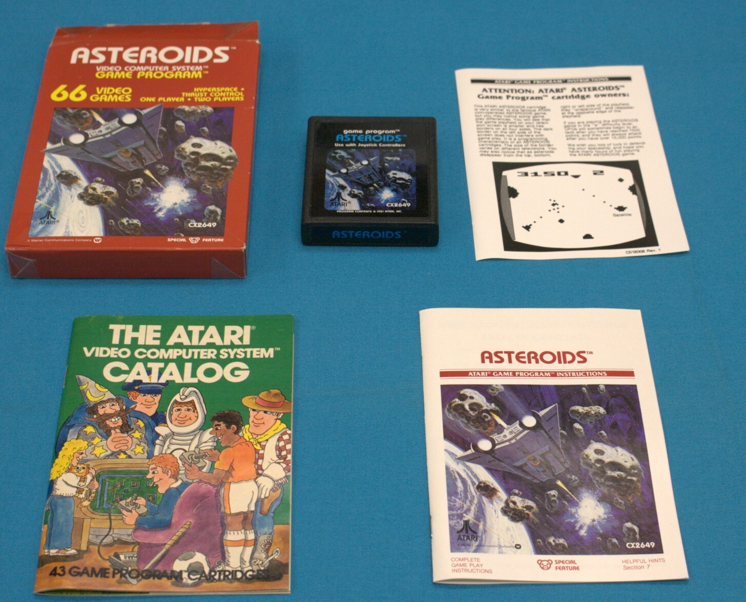 ATARI ASTEROIDS IN ORIGINAL BOX + MANUAL | eBay