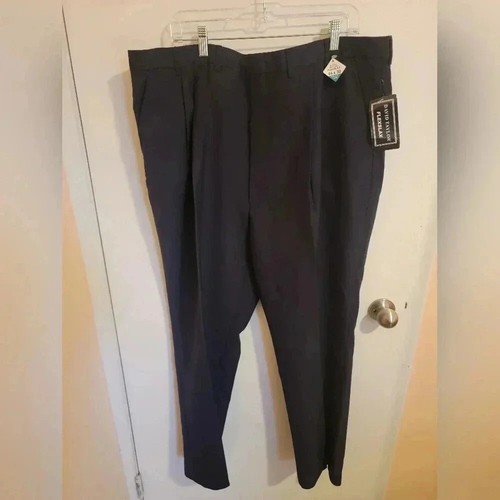 David Taylor Trousers Dress Pants Mens 42wx30L Polyester Wool FlexSlax ...