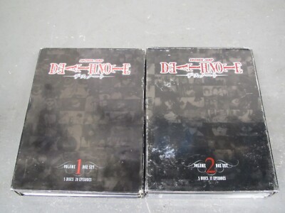 Shonen Jump-Death Note-Volume 1&2 (DVD) Viz Media-Anime Boxset 5-Discs ...