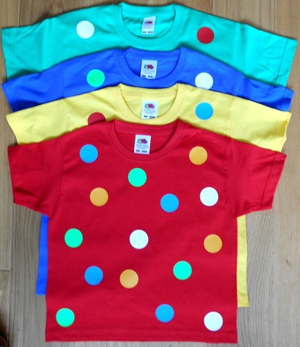 New Boys Girls Spotty Dotty Children T-Shirt Tee in many colours. Need ...
