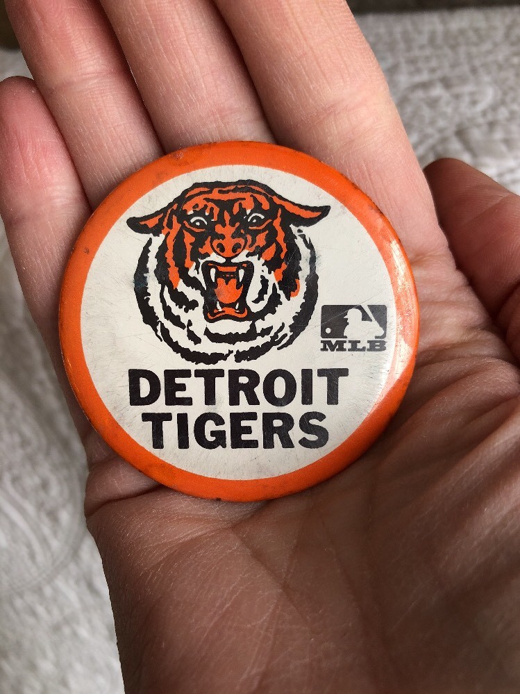 Vintage Detroit Tigers Baseball MLB Pin Pinback | eBay