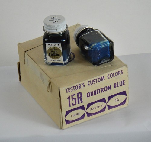 1964 Vintage Testor's Ed "Big Daddy" Roth paint - Orbitron Blue bottle ...