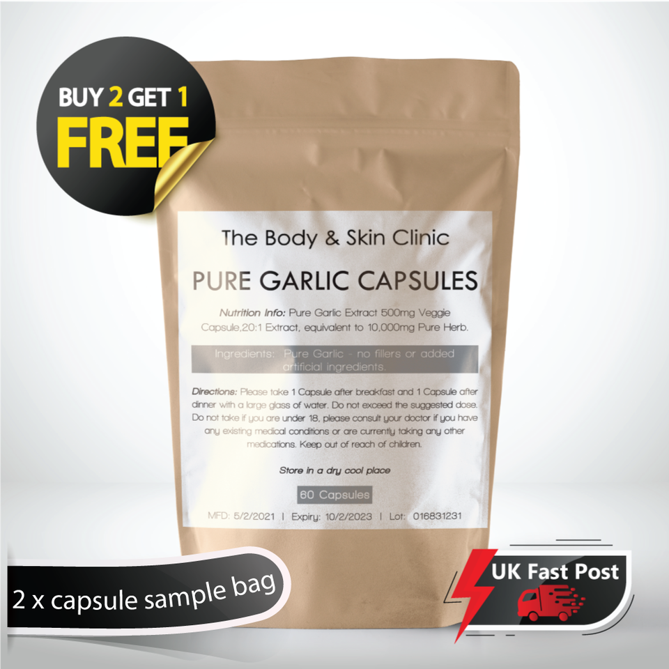 GARLIC Capsules 10,000mg - Super STRONG Garlic Extract - 100% Natural ...