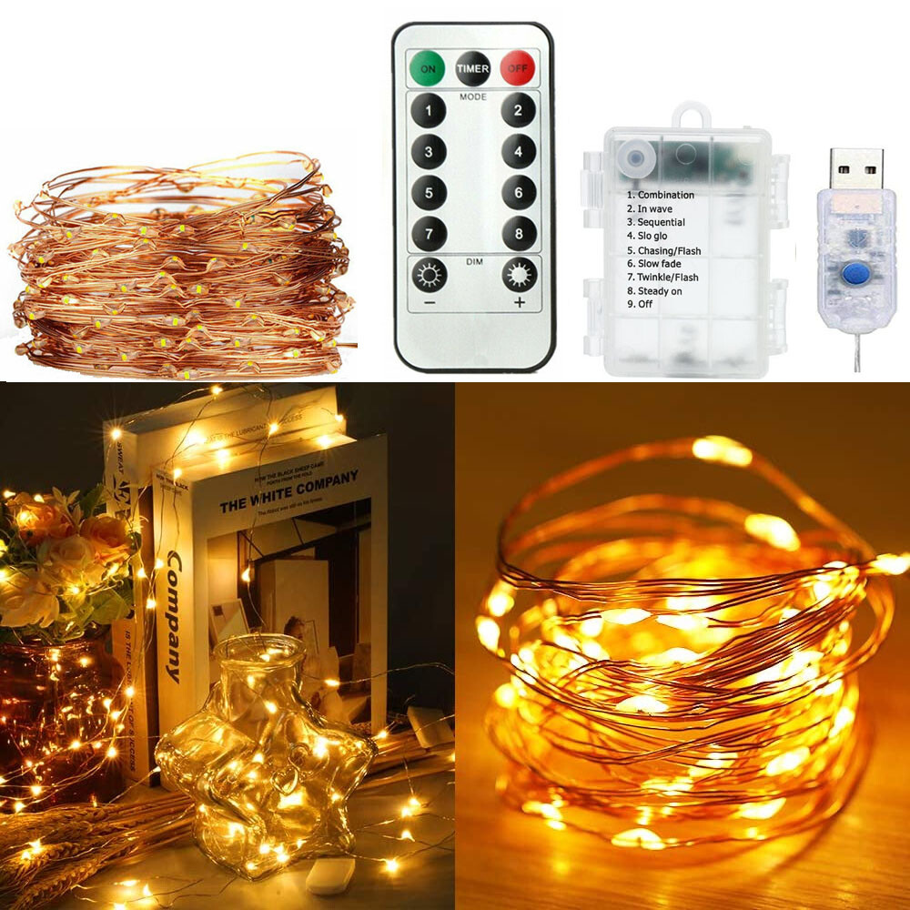 Remote Control Battery Powered String Lights Best Outdoor String