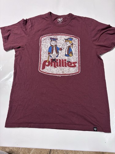 Philadelphia Phillies 47 Shirt Medium Phil And Phillis MLB Retro Logo ...