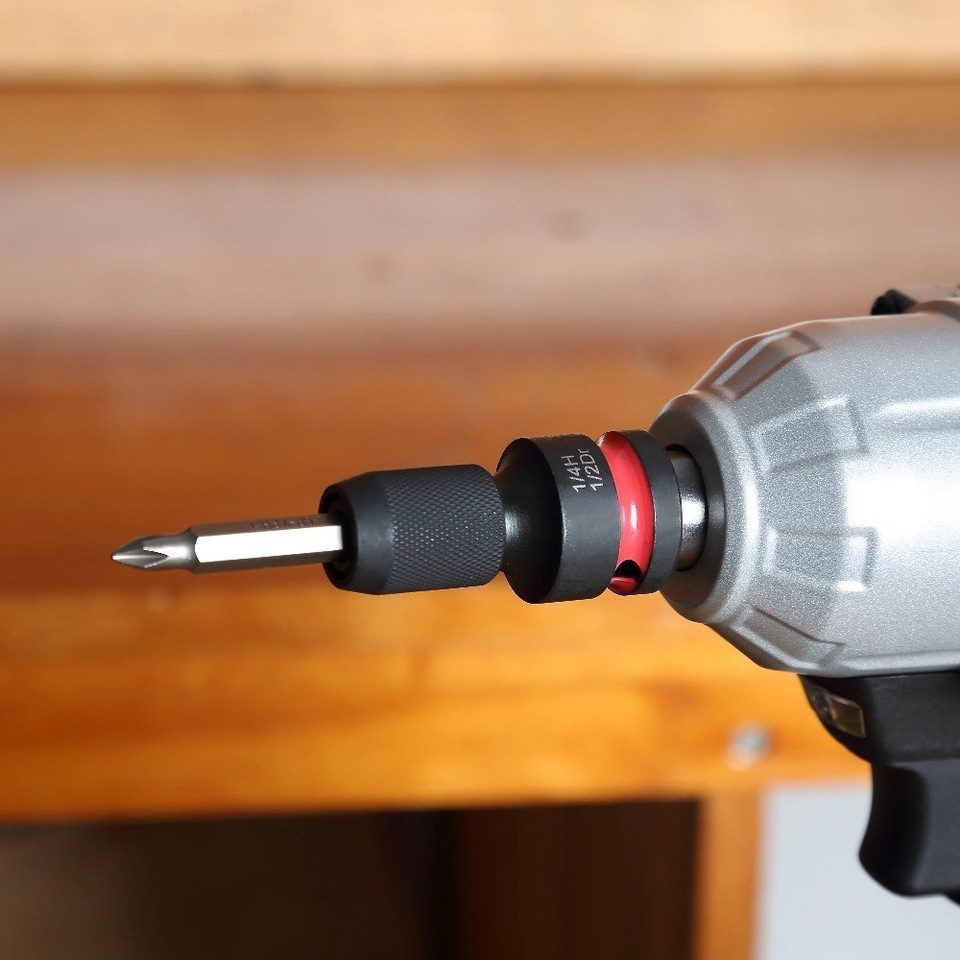 Quick Release Impact Adapter 1/2 inch to 1/4 inch for Socket Driver Set ...