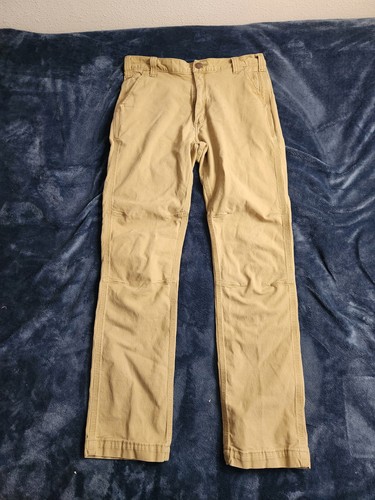 Carhartt Carpenter Canvas Pants Mens Size 33x31 Brown Workwear Cowboy ...