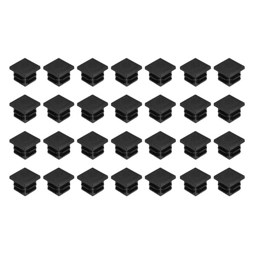 28Pcs Square Plastic Plugs, 19 x 19mm PE Pipe Tubing End Caps for Tube ...