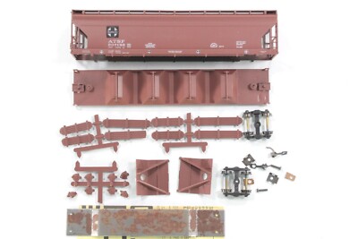 HO Athearn Santa Fe 54ft ACF Centerflow Covered Hopper #307182 Mtl Whl ...