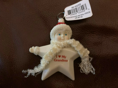 Dept 56 Snowbabies Star Christmas Ornament Personalized I love grandma ...
