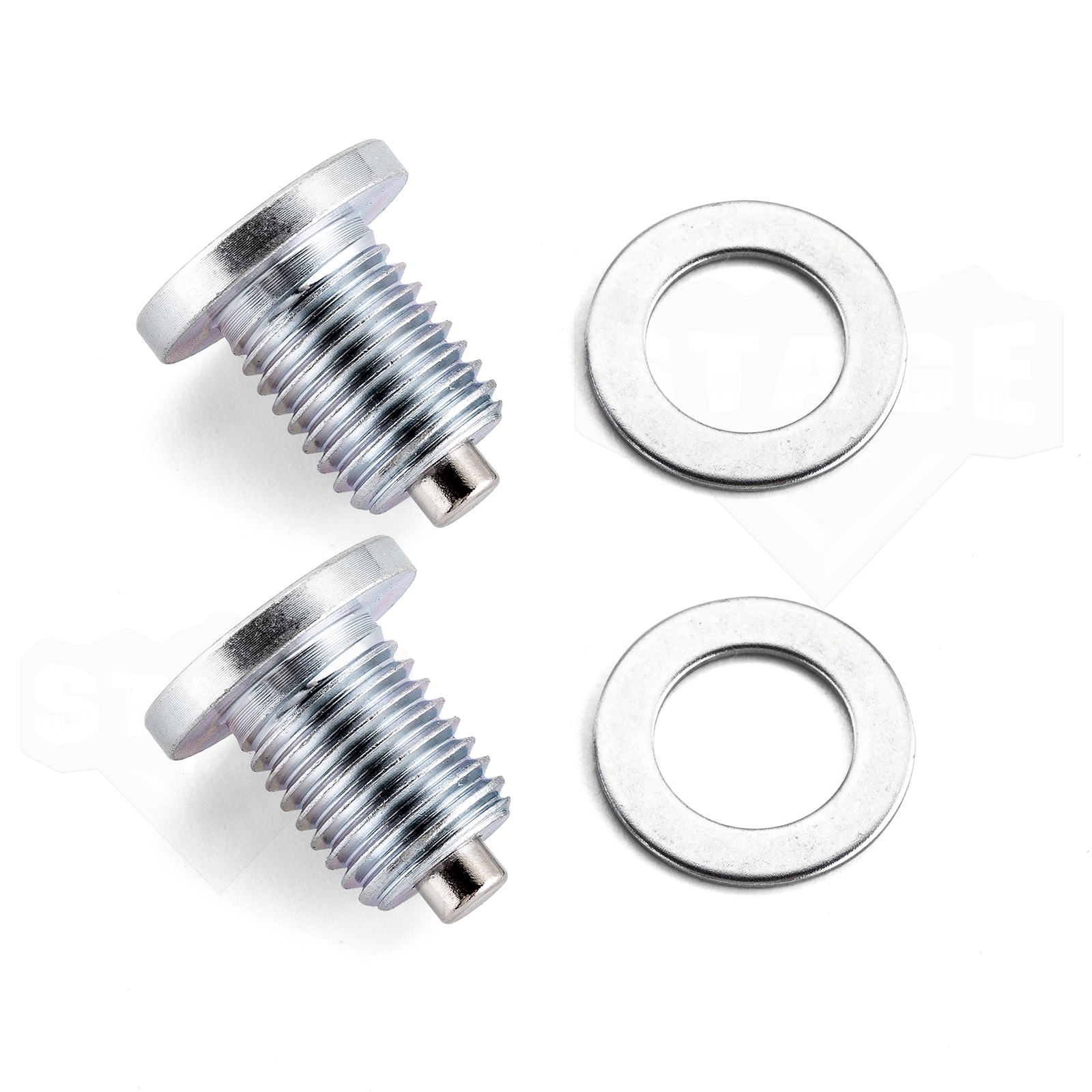 2x Low-Profile Magnetic Engine Motor Oil Drain Plug Bolt for Indian ...